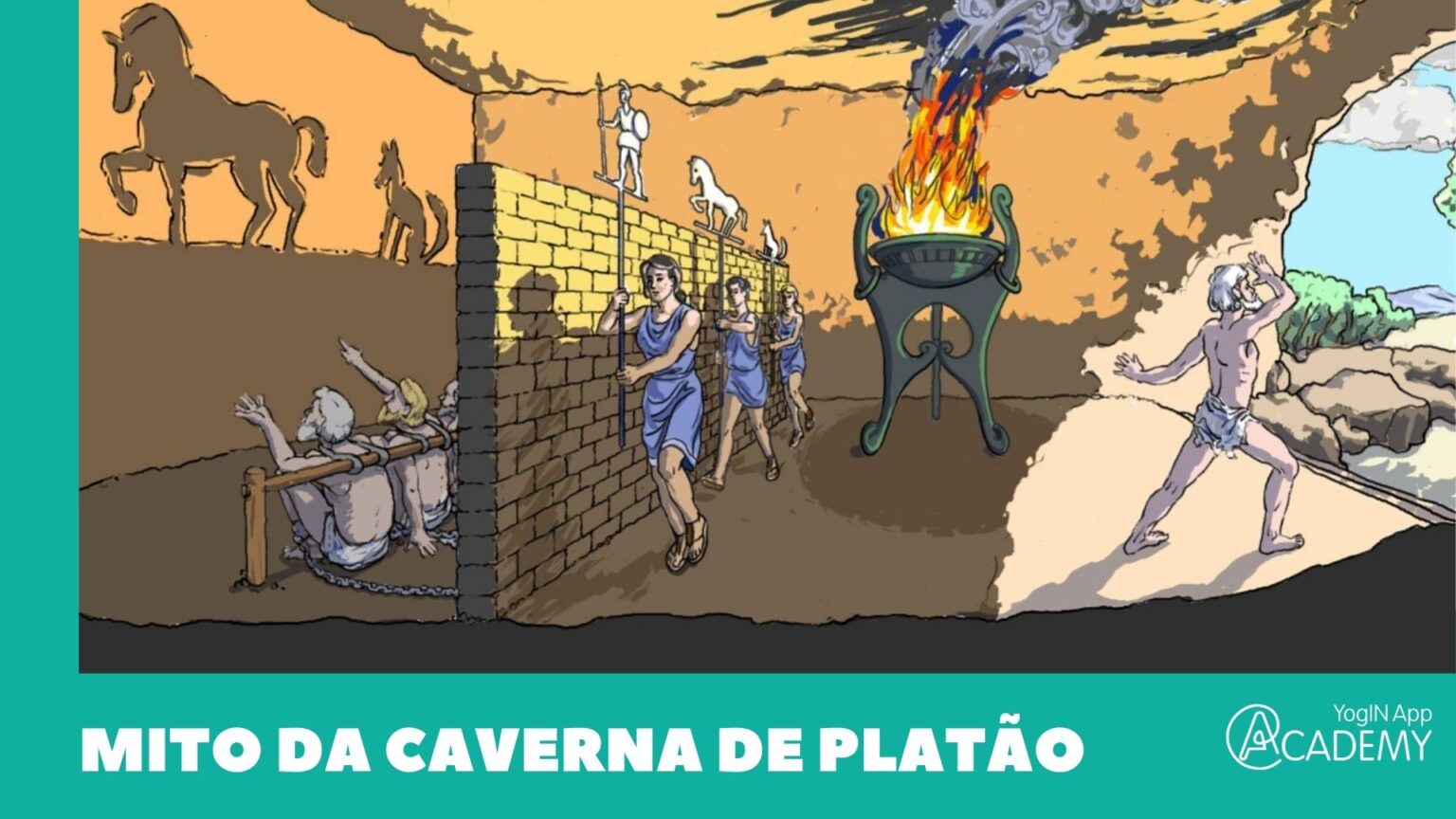 Mito da caverna de Platão - YogIN App Academy - NeuroYoga